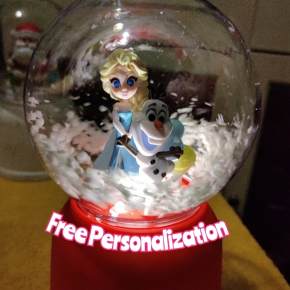 Frozen | Other | Elsa And Olaf Snow Globe Handmade | Poshmark